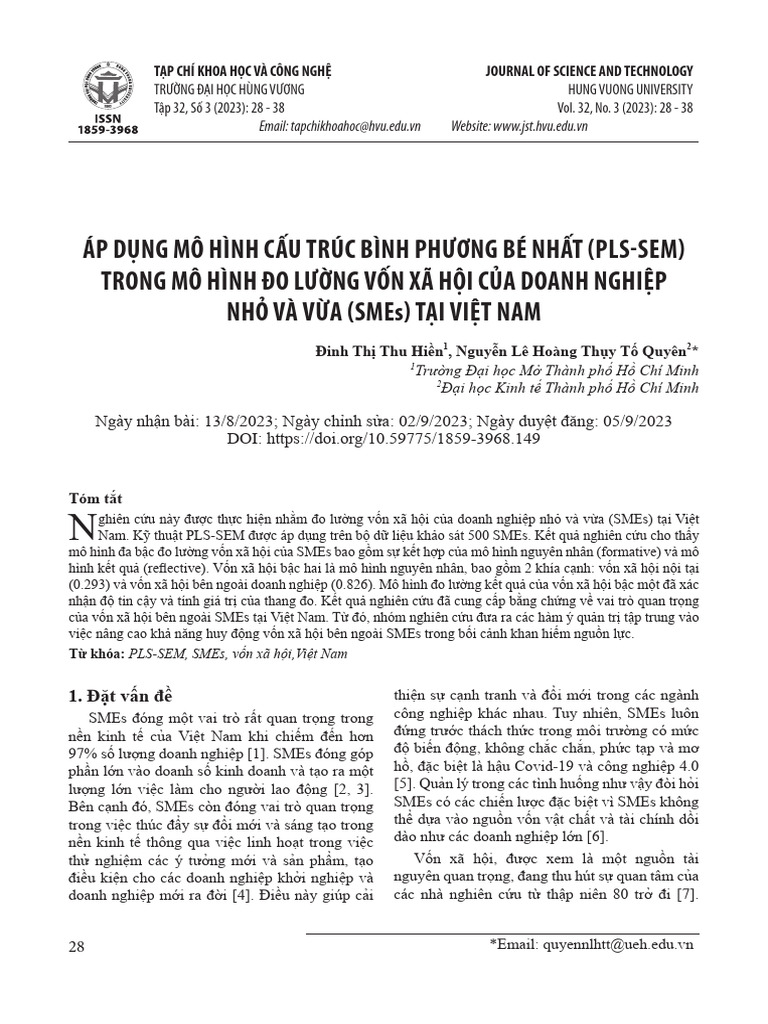 Đinh Thị Thu Hiền, Nguyễn Lê Hoàng Thụy Tố Quyên | PDF