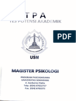 Tpa Ugm | PDF | Seni & Disiplin Bahasa
