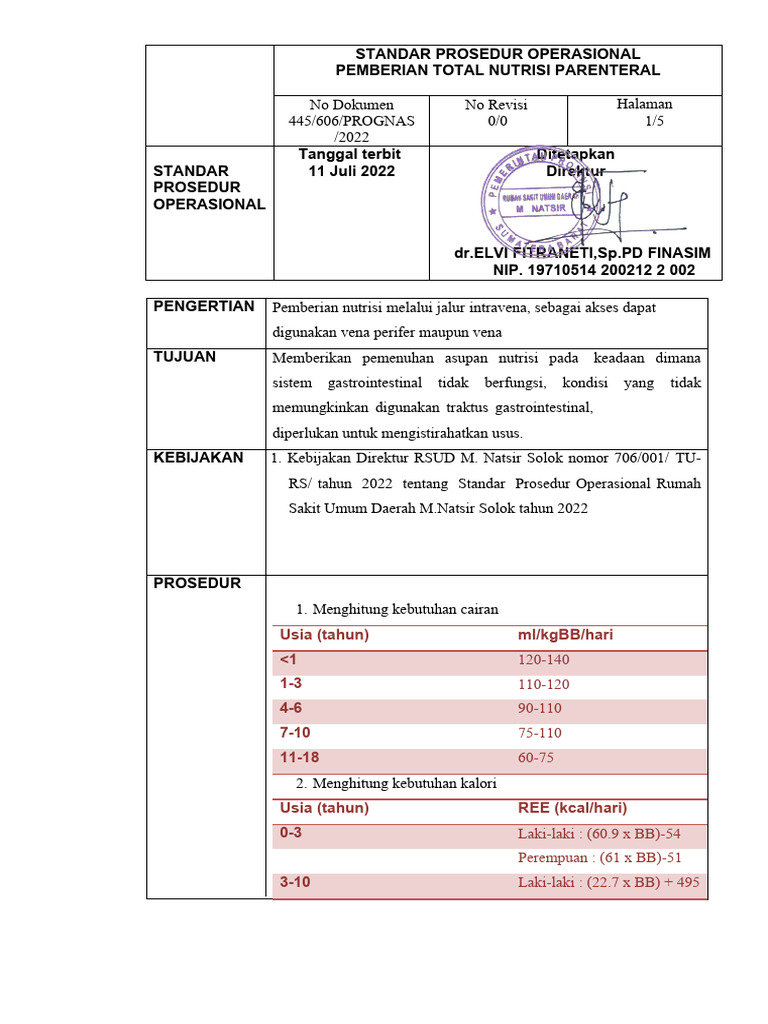 Spo Terapi Parenteral Nutrisi Compressed | PDF