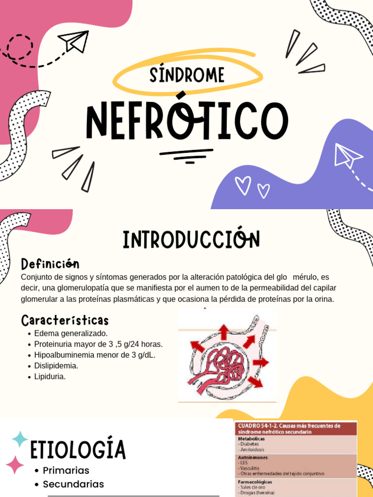 SEMINARIO SX NEFROTICO | Descargar gratis PDF | Edema | Enfermedades y ...