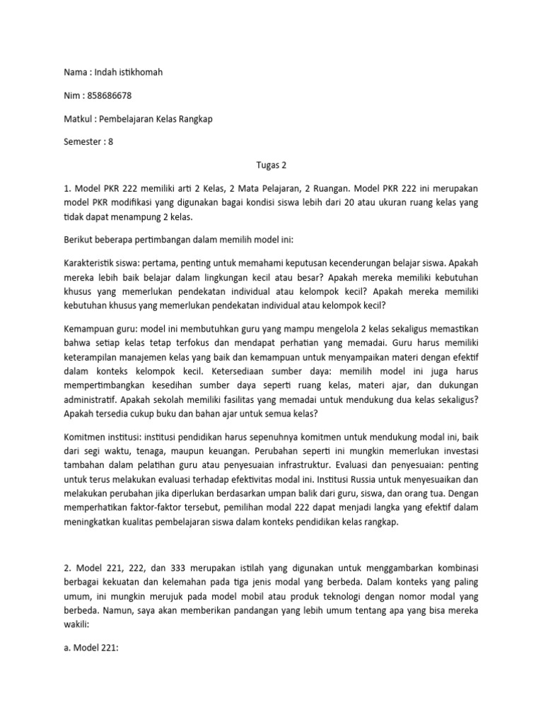 Jawaban Tugas 2 PKR | PDF