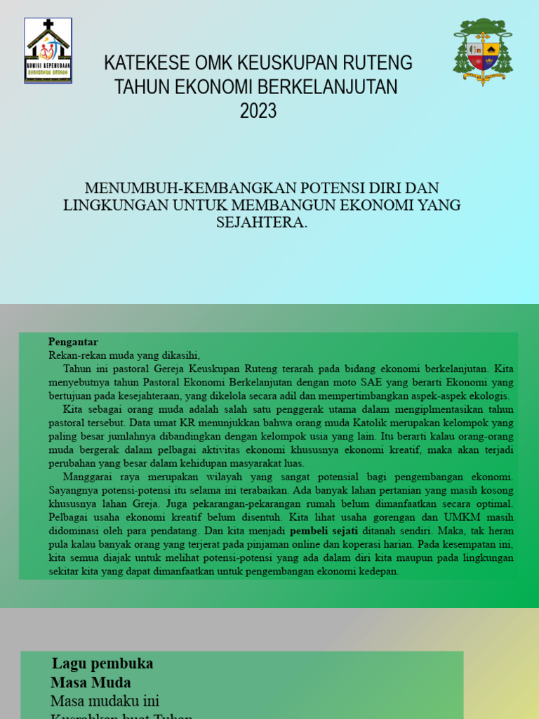 Katekese Omk-Pertemuan I | PDF