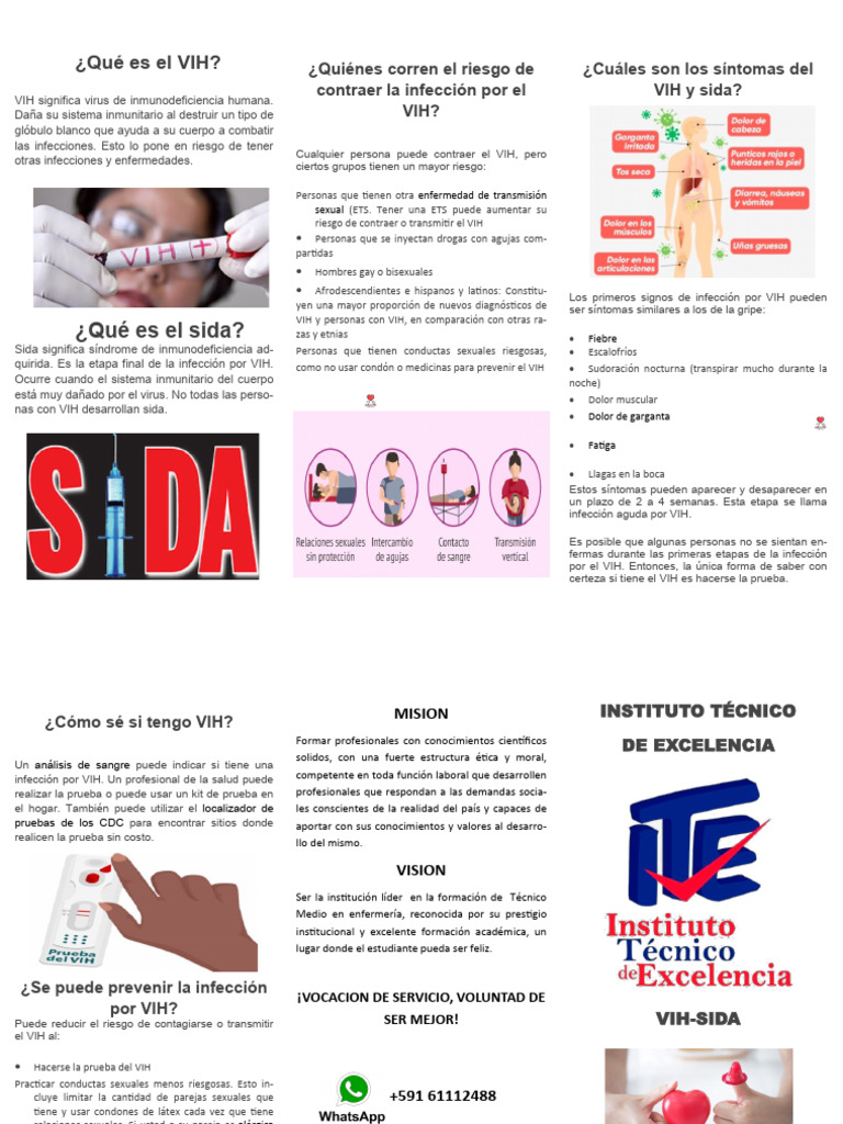 Vih Triptico 2023 | PDF | VIH / SIDA | VIH