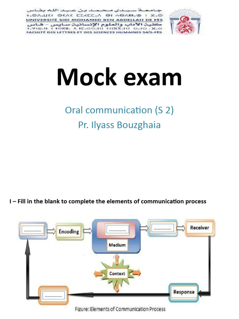 Oral Communication Mock Exam Guide | PDF