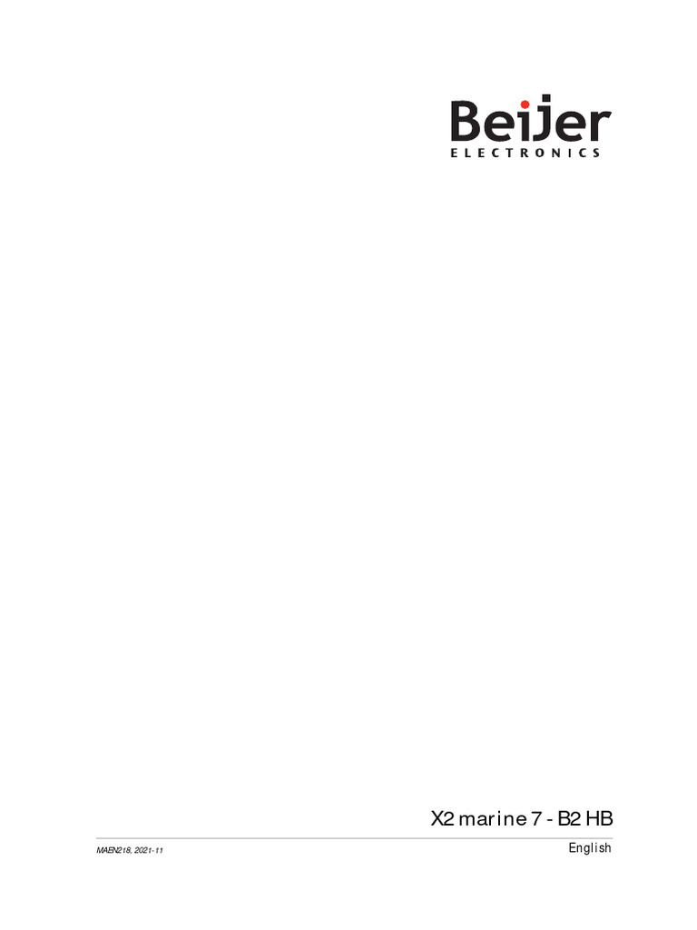 X2 Marine 7 - B2 HB MAEN218 English | PDF | Touchscreen | Acid