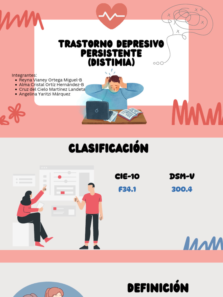 Trastorno Depresivo Persistente | PDF | Trastorno depresivo mayor | Depresión (estado de ánimo)