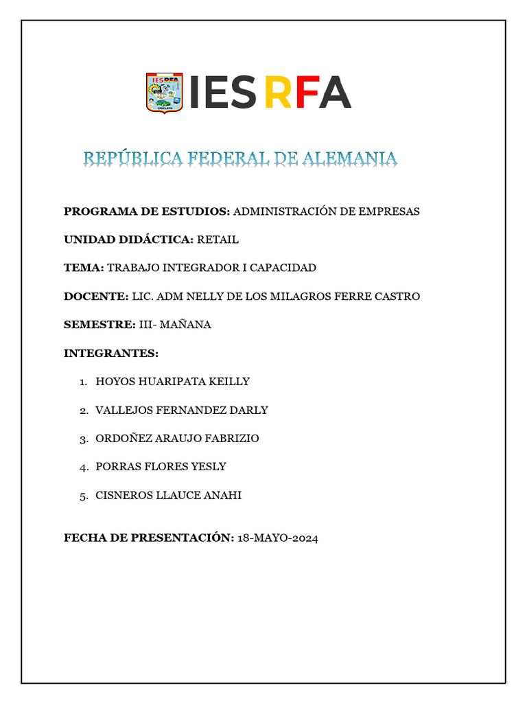 Trabajo Integrador | PDF | Comercialización | Business