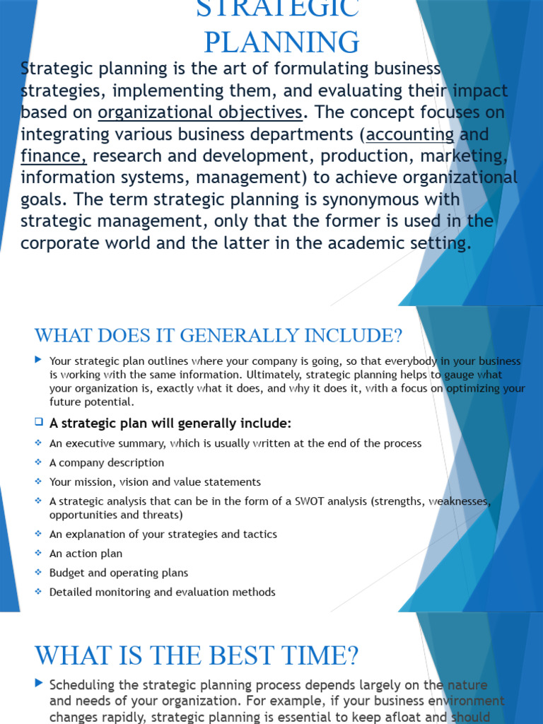Strategic Planning | PDF | Strategic Planning | Swot Analysis