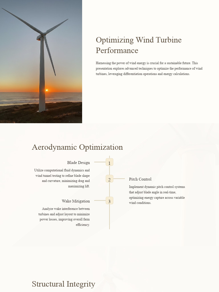 Optimizing Wind Turbine Performance | PDF | Wind Turbine | Wind Power