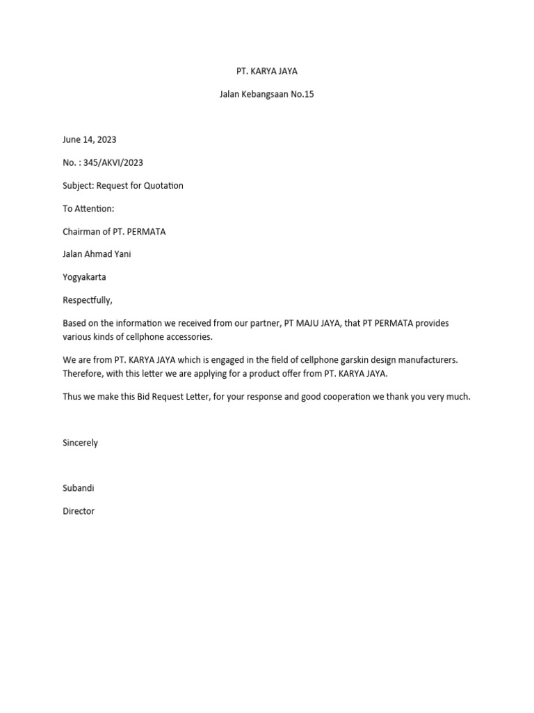 Muhamad Hafidz Aditia 223030048 - Letter Writing Assignment in English ...