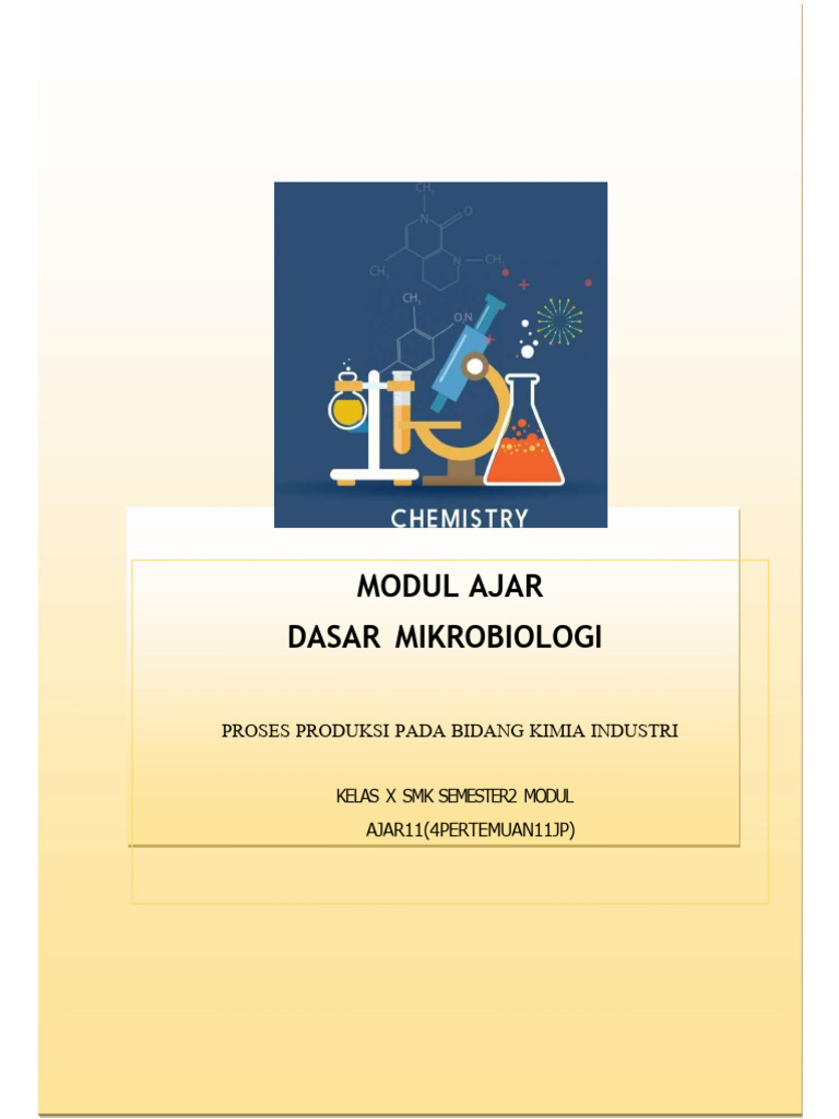 Modul Ajar Dasar-Dasar Teknik Kimia Industri - Mikrobiologi, Teknik ...