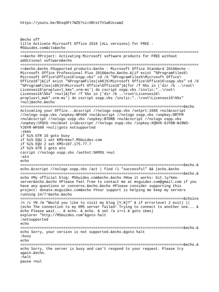 Como Ativar Office 365 | PDF | Operating System Families | System Software