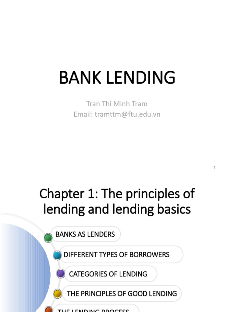 Chapter 1 - Introduction To Bank Lending - Sv2.0 | PDF | Loans | Finance & Money Management