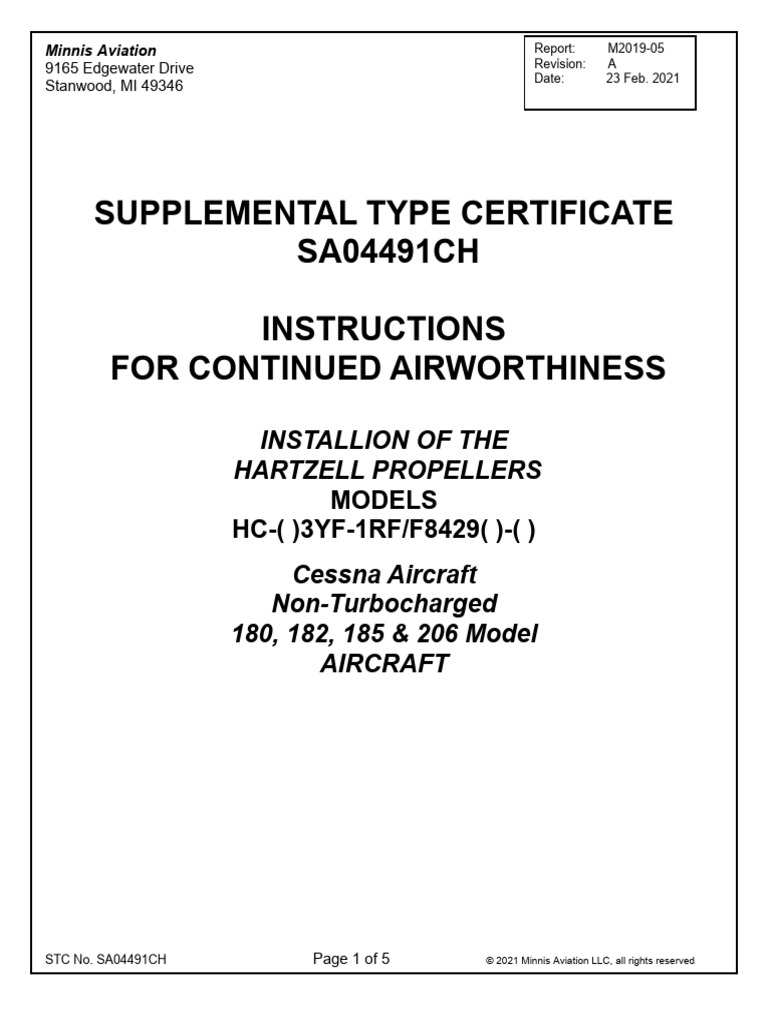 Sa04491ch - Ica Prpeller - Example | PDF | Aviation | Aircraft