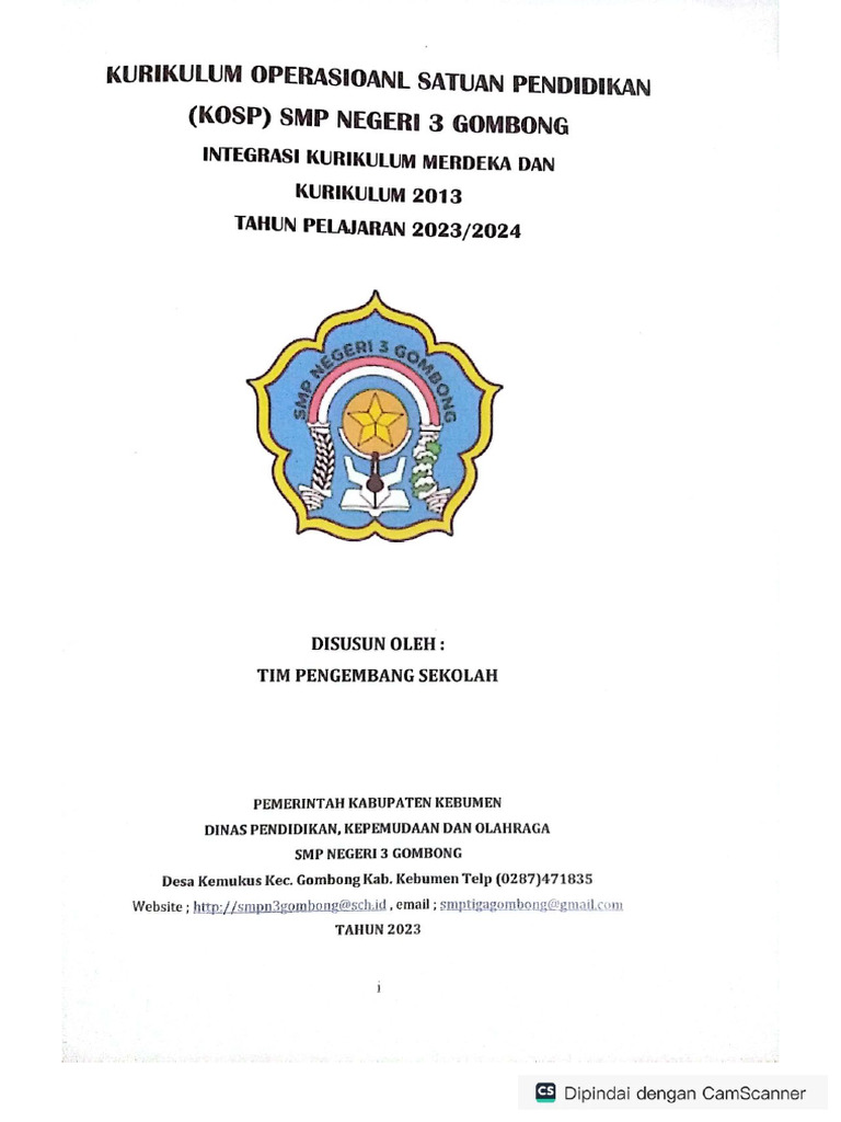 Kosp SMPN 3 Gombong TH 2024 | PDF | Bisnis