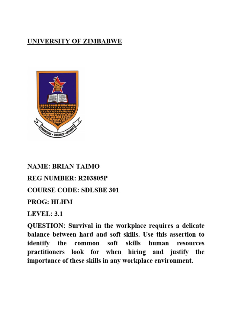 Sdlsbe 301 Assignment 2 | PDF | Employment | Critical Thinking