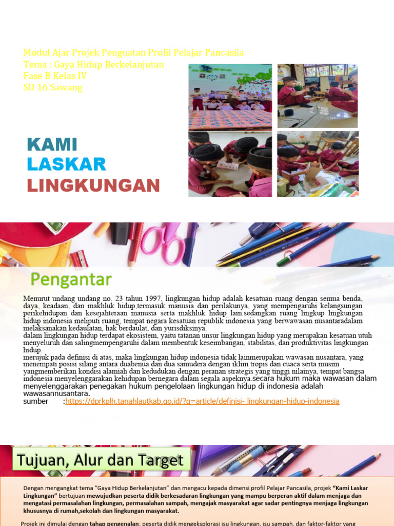 Modul Projek - Kami Laskar Lingkungan - Fase B - SDN 21 Sawang | PDF