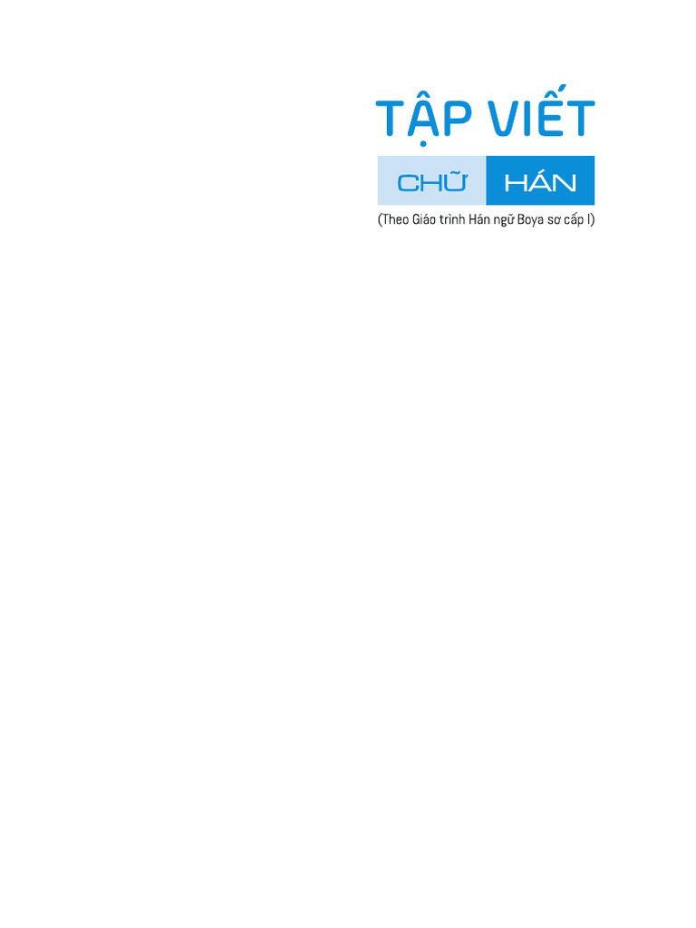 Tap Viet Chu Han Boya | PDF