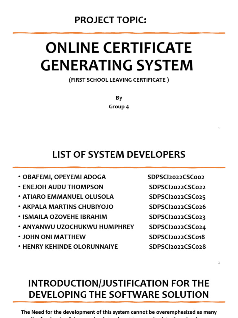 CSC 321 System Analysis and Design Presentation | PDF | Use Case | Software Development Process