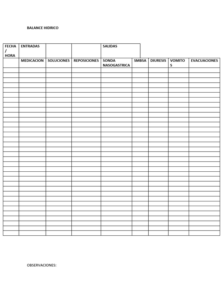 Balance Hídrico: Entradas y Salidas | PDF