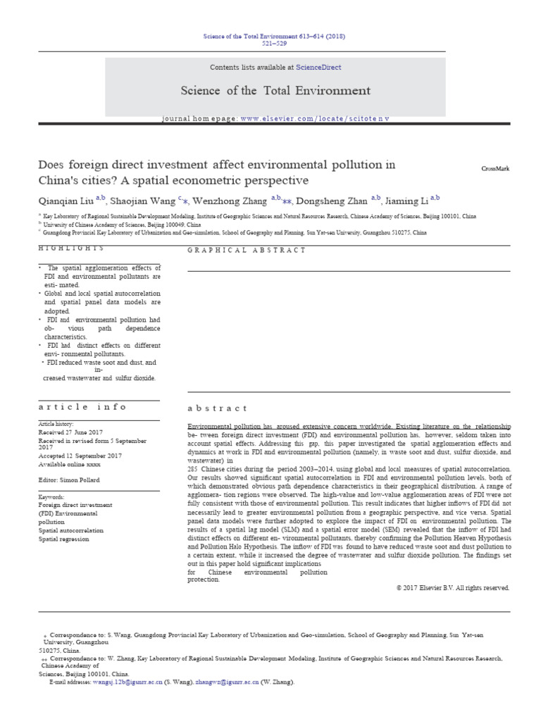 Liu 2018 | PDF | Spatial Analysis | Structural Equation Modeling