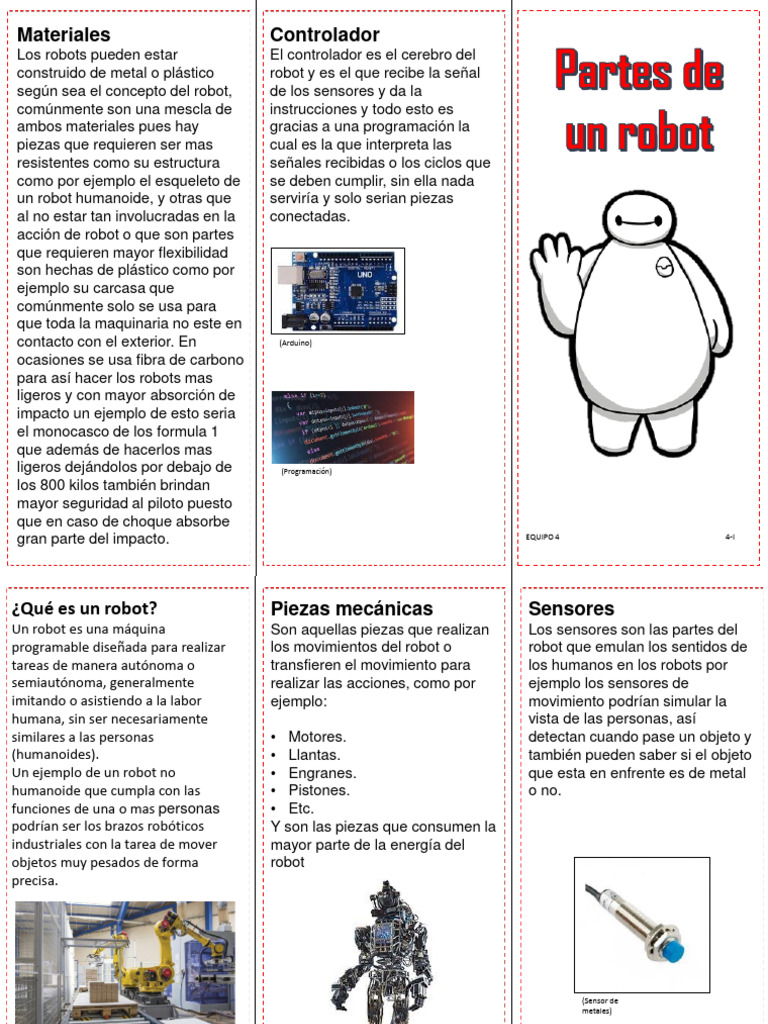 Partes de Un Robot | PDF | Robot | Robótica