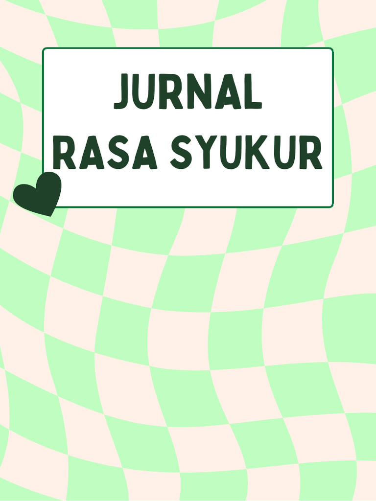 Jurnal Rasa Syukur | PDF