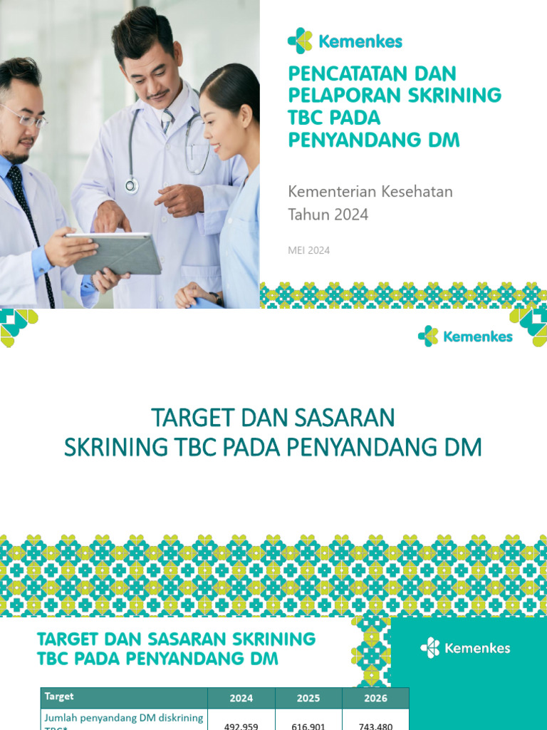 Paparan 5 - Pencatatan Dan Pelaporan Skrining TBC DM | PDF | Sains ...