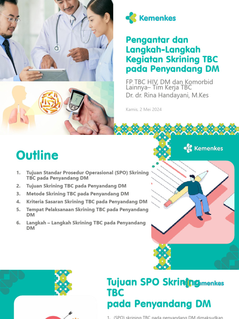 Paparan 2 - Langkah2 Kegiatan Skrining TBC DM | PDF