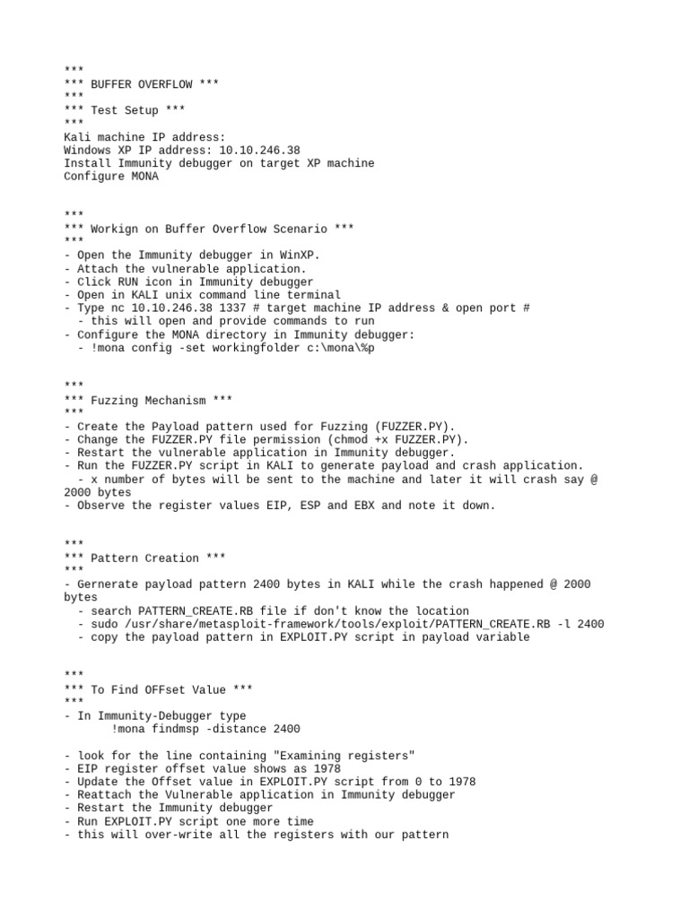 BufferOverflow Process | Download Free PDF | Operating System Families ...