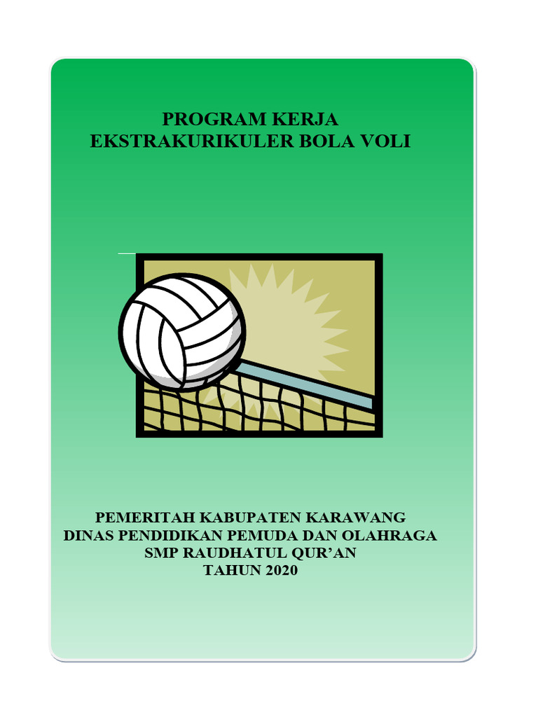 Program Kerja Ekstrakurikuler Bola Voli | PDF