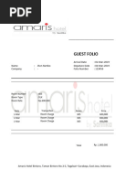 Hotel Billing Invoice Example | PDF