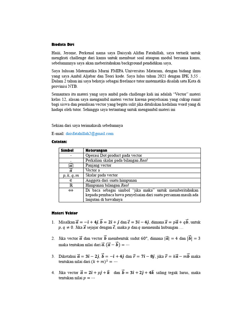 Hasil Vektor 4p - q dalam Matematika | PDF