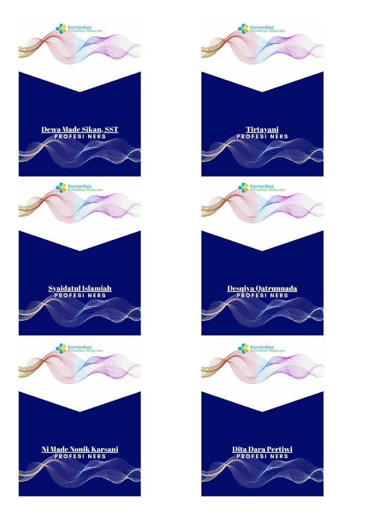 Nametag Semua | PDF