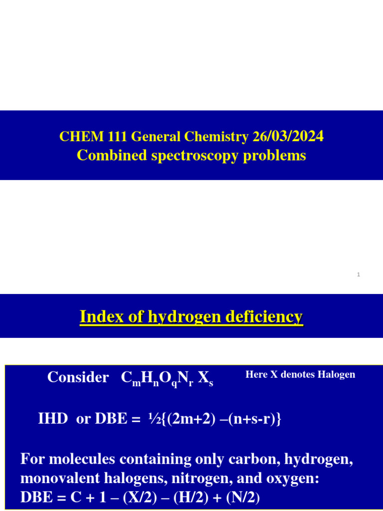 Combined Spectroscopy Problems and Solutions | PDF | Proton Nuclear ...