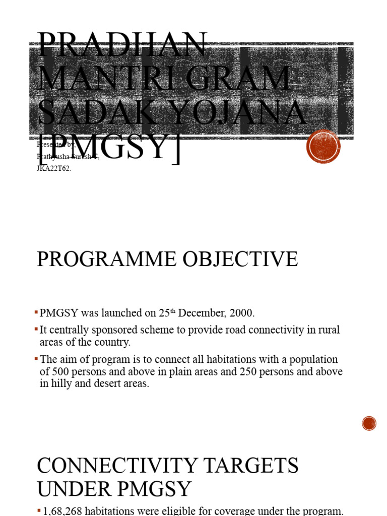 Pradhan Mantri Gram Sadak Yojana (Pmgsy) | PDF | Economies
