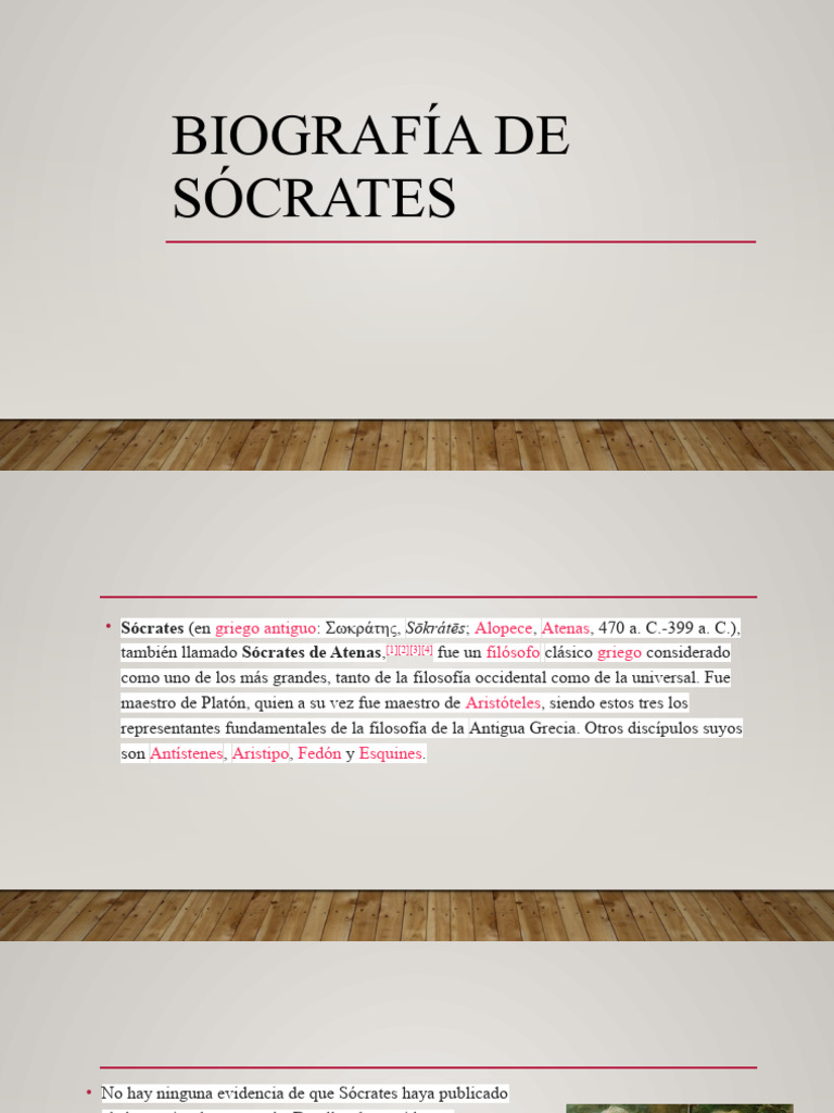 Biografía de Sócrates | PDF