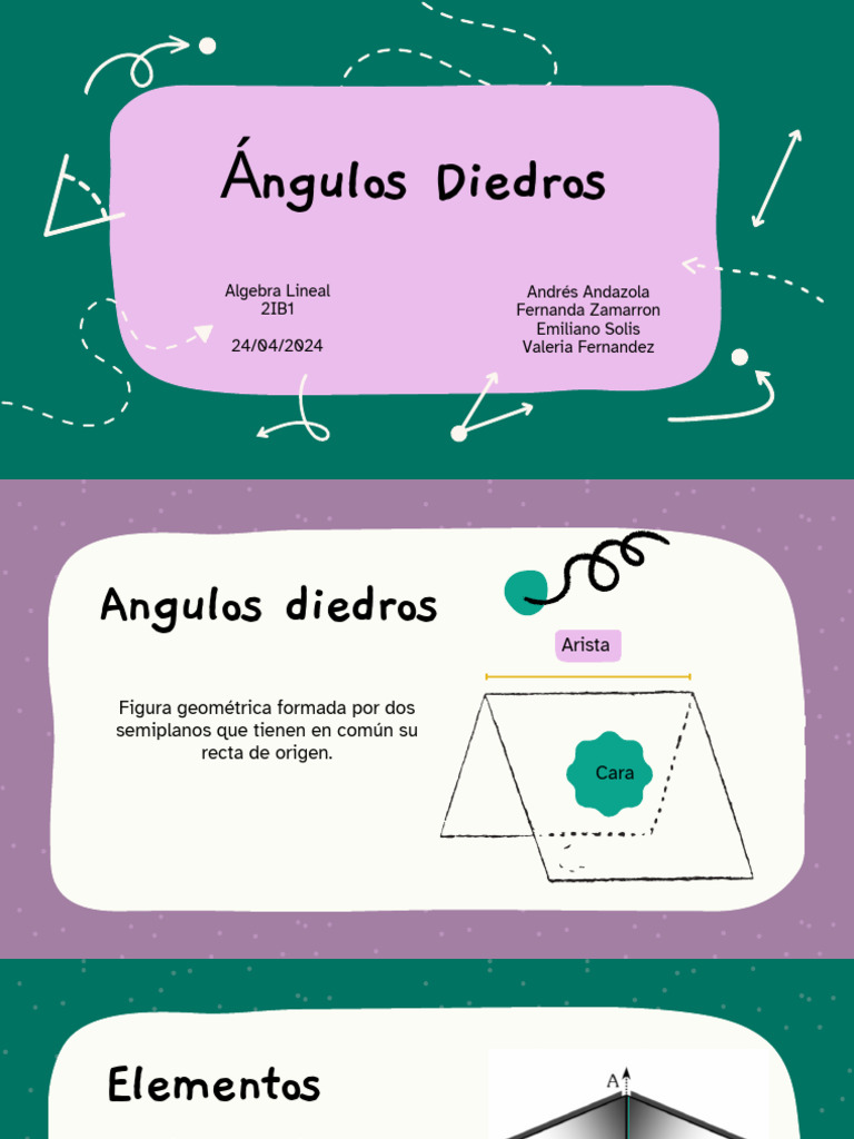 Angulos Diedros | PDF | Ángulo | Geometría