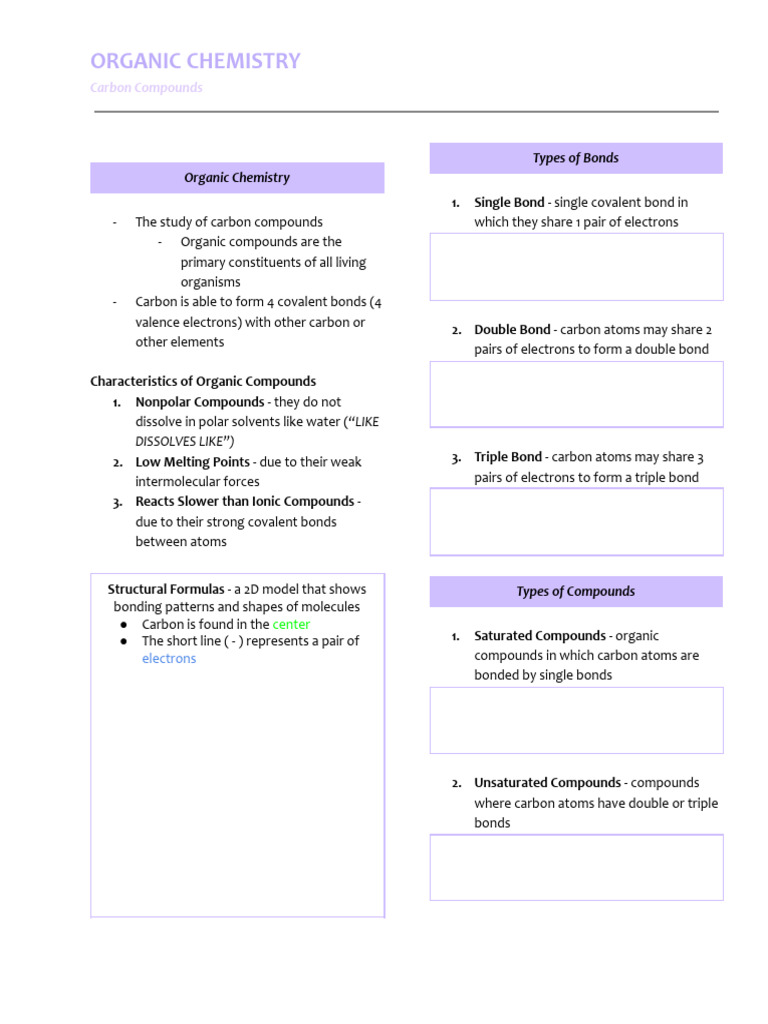 Organic Chemistry Pdf Functional Group Chemical Bond