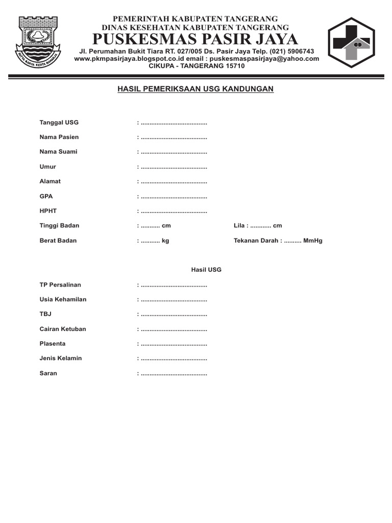 Hasil USG Kehamilan Puskesmas | PDF | Memasak, Makanan, & Anggur