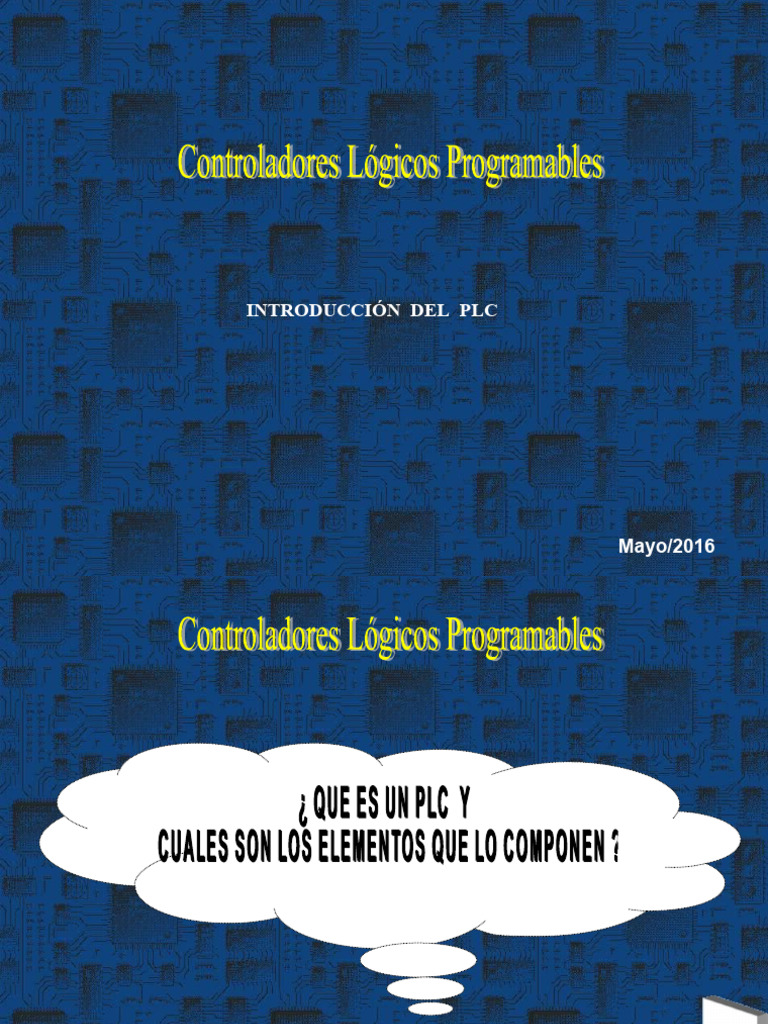 Introduccion A Los PLC | PDF | Controlador lógico programable | Hardware de la computadora