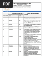 Uon Fee Structure | PDF | Banks | Fee