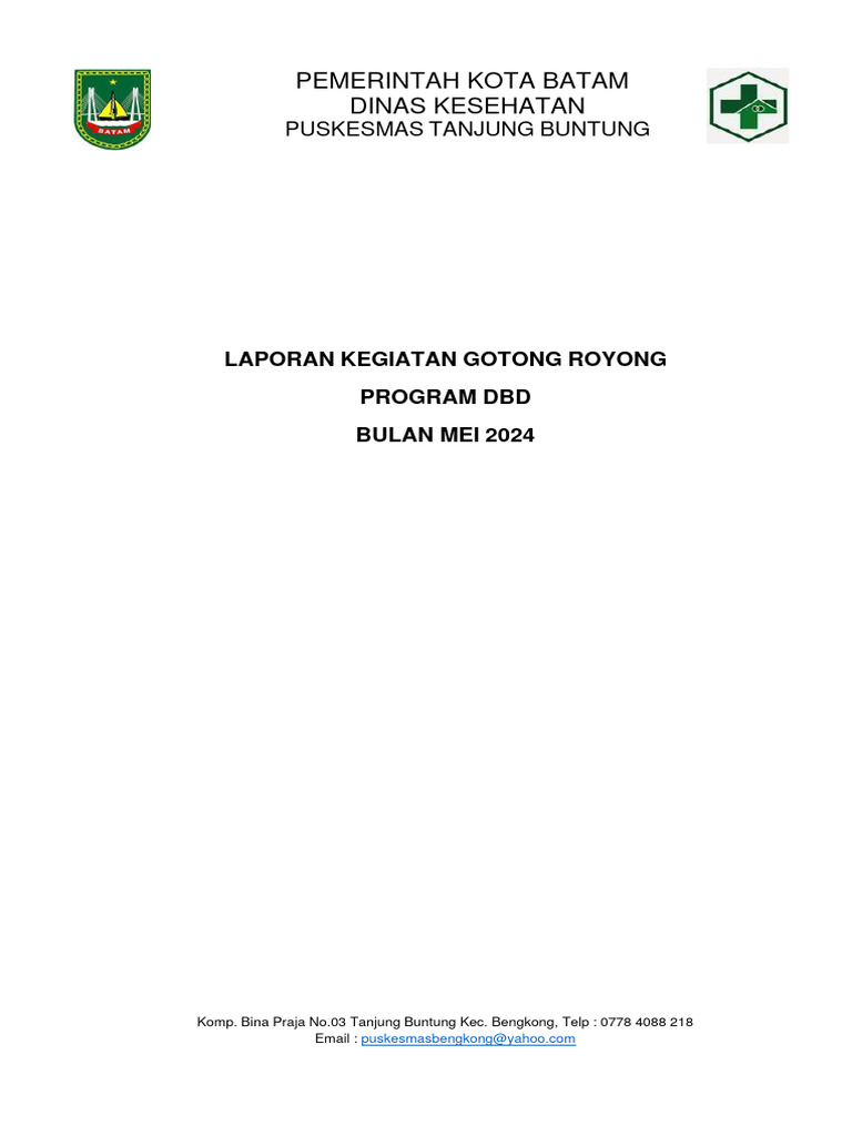 Laporan Goro Minggu 26 Mei 2024 | PDF