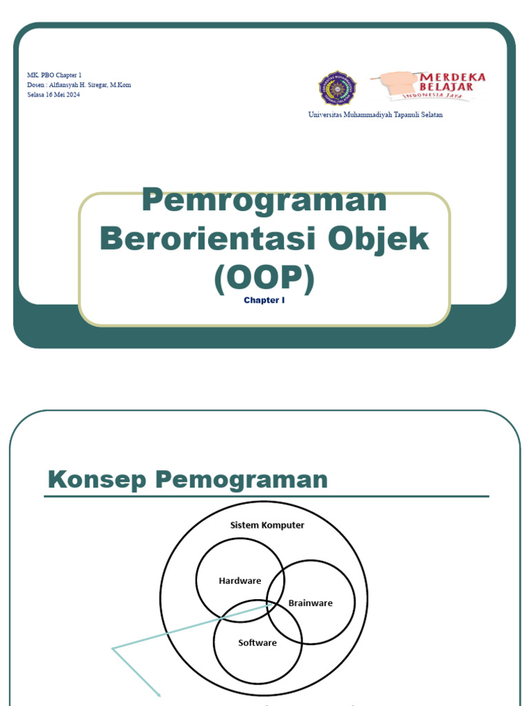 Pengenalan OOP Chapter1 | PDF