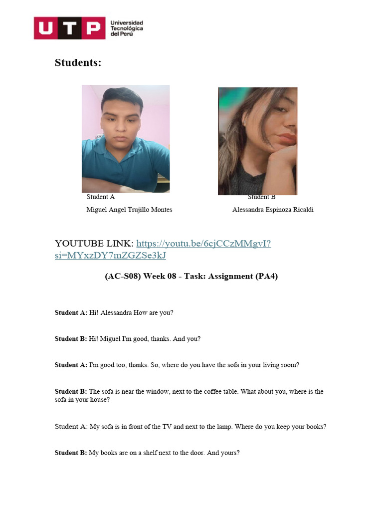 Student Dialogue on Home Layout | PDF