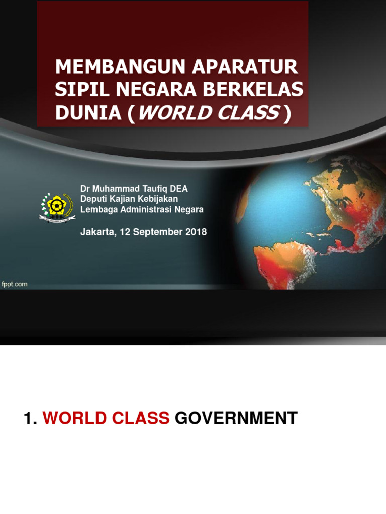 Membangun ASN World Class | PDF