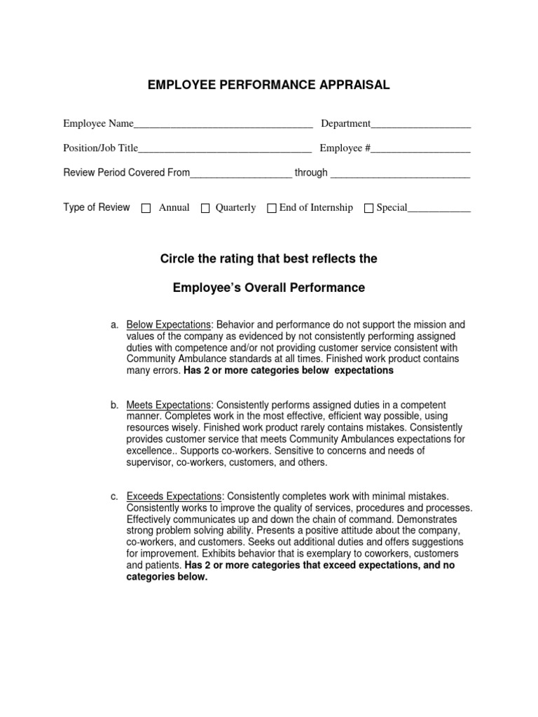 File 0009150 | Download Free PDF | Performance Appraisal | Employment