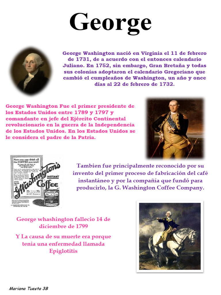George Washington | PDF | Historia