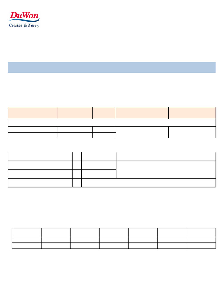 Donghae-Vladivostok Ferry Ticket Details | PDF