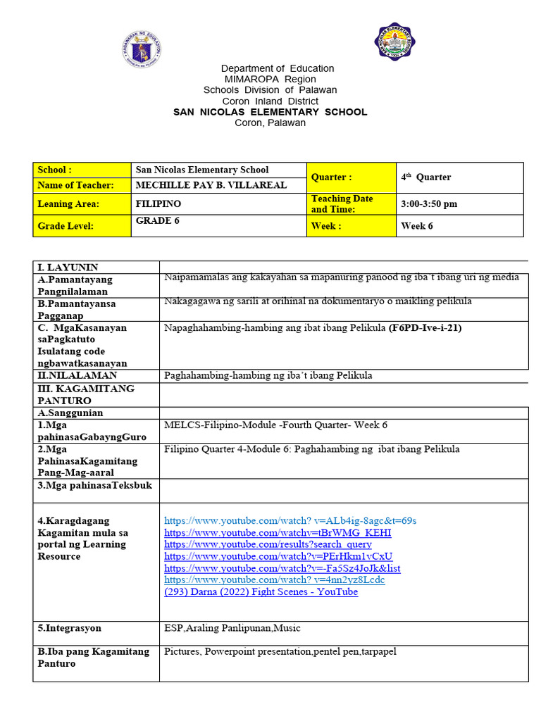 Filipino Final Cot 4TH | PDF